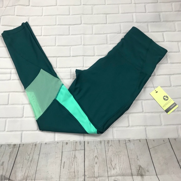 Xersion | Pants & Jumpsuits | Nwt Xersion Teal Fitted Workout Leggings ...